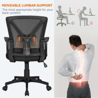 China Iron Office Chair with Flip-up Armrests and Maximum Weight Recommendation 275 Pounds for sale