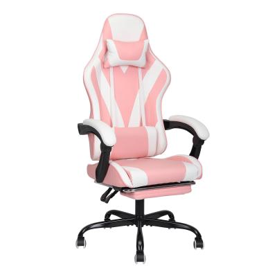 China Mail Packing Ergonomic Racing Gaming Chair with Footrest and Aluminum Metal Type for sale