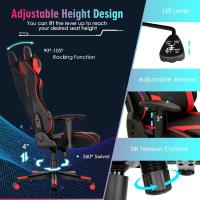 China Adjustable Lumbar Support Racing Ergonomic Gaming Chair for Adults in at ALINUNU for sale
