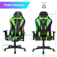 China Adjustable Lumbar Support Racing Ergonomic Gaming Chair for Adults ALINUNU RGB Chair for sale