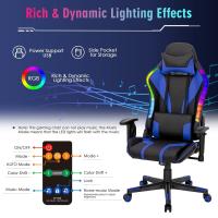 China Synthetic Leather RGB Gaming Chair with RGB LED Lights 27