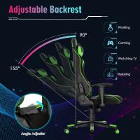 China Comfortable Ergonomic RGB Gaming Chair with Adjustable Design and RGB LED Lights for sale