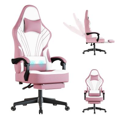 China Modern Design Synthetic Leather Ergonomic Computer Gaming Chair with Footrest ALINUNU for sale
