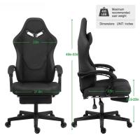 China Specific Silla Gamer Ergonomic Gaming Chair Synthetic Leather and Footrest Included for sale