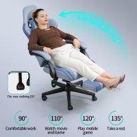 China ALINUNU Iron Metal Type Swivel Chair Computer Gaming Chair with Footrest and Massage for sale