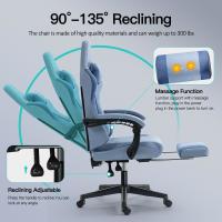 China ALINUNU Iron Metal Type Swivel Chair Computer Gaming Chair with Footrest and Massage for sale