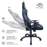 China Customized Color Computer Office Gaming Chair High Back PU Leather Swivel Racing Style for sale