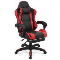 China Modern Design Fabric Lumbar Support Ergonomic Computer Racing Chair with Footrest for sale