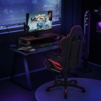 China Modern Design Fabric Lumbar Support Ergonomic Computer Racing Chair with Footrest for sale
