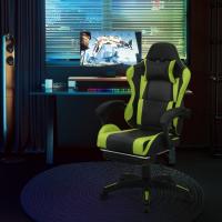 China Iron Lumbar Support Ergonomic Computer Racing Chair with Adjustable Height and Footrest for sale