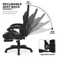 China Mail Packing Foam Seat Lumbar Support Ergonomic Racing Chair with Footrest from ALINUNU for sale