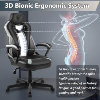 China Synthetic Leather Racing Gaming Chair for Adults Adjustable Height and Lumbar Support for sale