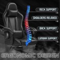 China Home Office ALINUNU Video Racing Gaming Chair with Swivel Seat and Headrest for sale