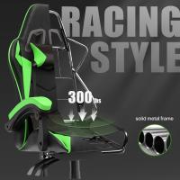 China Directly Sell Modern Design Iron Racing Gaming Chair with Headrest and Lumbar Support for sale