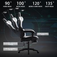China Adjustable Height Ergonomic Computer Gaming Chair with Headrest and Lumbar Support for sale