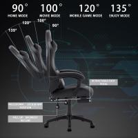 China Adjustable Height Ergonomic Swivel Gaming Chair with Headrest and Lumbar Support for sale