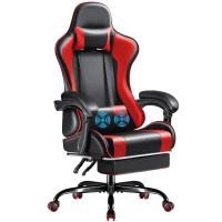 China Modern Design Racing Computer Video Game Chair with Footrest and Massage Lumbar Support for sale