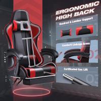 China Modern Design Racing Computer Video Game Chair with Footrest and Massage Lumbar Support for sale