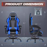 China OEM ODM Racing Computer Video Game Chair with Footrest and Headrest in Customized Color for sale