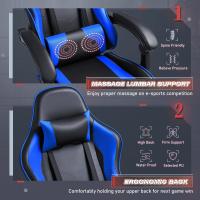 China OEM ODM Racing Computer Video Game Chair with Footrest and Headrest in Customized Color for sale