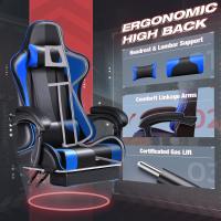 China OEM ODM Racing Computer Video Game Chair with Footrest and Headrest in Customized Color for sale
