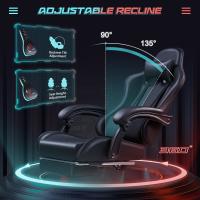 China Massage Lumbar Support Gaming Chair with 360 Swivel Seat 18.5