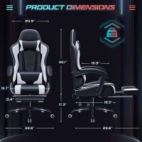 China Massage Lumbar Support Swivel Gaming Chair with 360 Rotation Item Weight 41.9 Pounds for sale