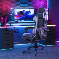 China Ergonomic Computer Chair with Footrest and Massage Lumbar Support Metal Type Aluminum for sale