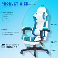 China Modern Design Style Ergonomic Racing Computer Gaming Chairs with Footrest 3 Gas Lift for sale