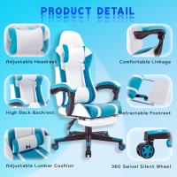 China Modern Design Style Ergonomic Racing Computer Gaming Chairs with Footrest 3 Gas Lift for sale