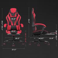 China ALINUNU Direct High Back Gaming Chair with Footrest in Customized Color and Aluminum for sale