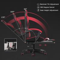 China ALINUNU Direct High Back Gaming Chair with Footrest in Customized Color and Aluminum for sale