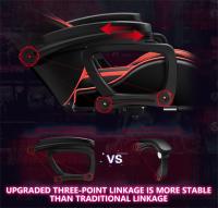 China Mail Packing Swivel Chair ALINUNU RGB Gaming Chair with 7 Points Massage and LED Light for sale