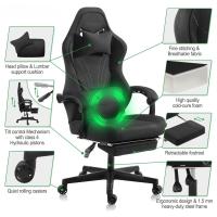 China ALINUNU Ergonomic Computer Gaming Chair with Footrest Customizable Color Swivel Chair for sale