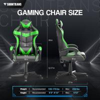 China 360 Swivel Height Adjustable Recliner Gamer Chair with Massage and Comfort for sale