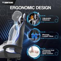 China ALINUNU Ergonomic Gamer Chair with Massage and Synthetic Leather for sale