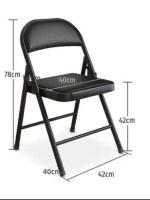 China Mail Packing Modern Design Style Foldable Chair with White Metal Frame for sale