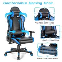 China ALINUNU Gaming Chair Racing Style Chair with Adjustable Lumbar Support and Headrest for sale