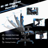 China ALINUNU Gaming Chair Racing Style Chair with Adjustable Lumbar Support and Headrest for sale