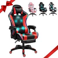 China Upgrade Your Gaming Setup with ALINUNU PC Massage Gaming Chair featuring LED and Speakers for sale