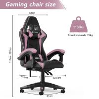 China Adjustable Racing Gaming Chair with Headrest and Lumbar Support 15 Kilograms Item Weight for sale