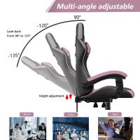 China Adjustable Racing Gaming Chair with Headrest and Lumbar Support 15 Kilograms Item Weight for sale