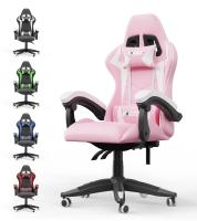 China 3 Gas Lift Reclining Video Game Chair with Headrest and Lumbar Support Comfortable for sale