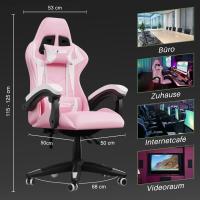China 3 Gas Lift Reclining Video Game Chair with Headrest and Lumbar Support Comfortable for sale