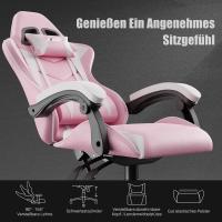 China 3 Gas Lift Reclining Video Game Chair with Headrest and Lumbar Support Comfortable for sale
