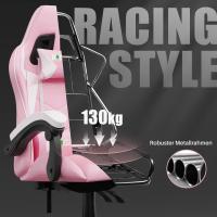 China 3 Gas Lift Reclining Video Game Chair with Headrest and Lumbar Support Comfortable for sale