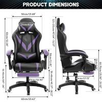 China Mail packing Ergonomic RGB Gaming Chair with Massage and Led Lights Swivel Chair Style for sale