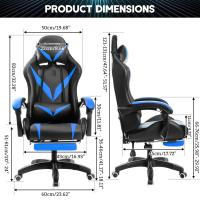 China Polyvinyl Chloride Frame Material RGB Gaming Chair with Massage and Led Lights Perfect for sale