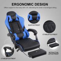 China Modern Design Customized Color Racing Gaming Chair with Footrest and Lumbar Support for sale
