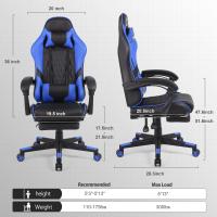 China Modern Design Customized Color Racing Gaming Chair with Footrest and Lumbar Support for sale